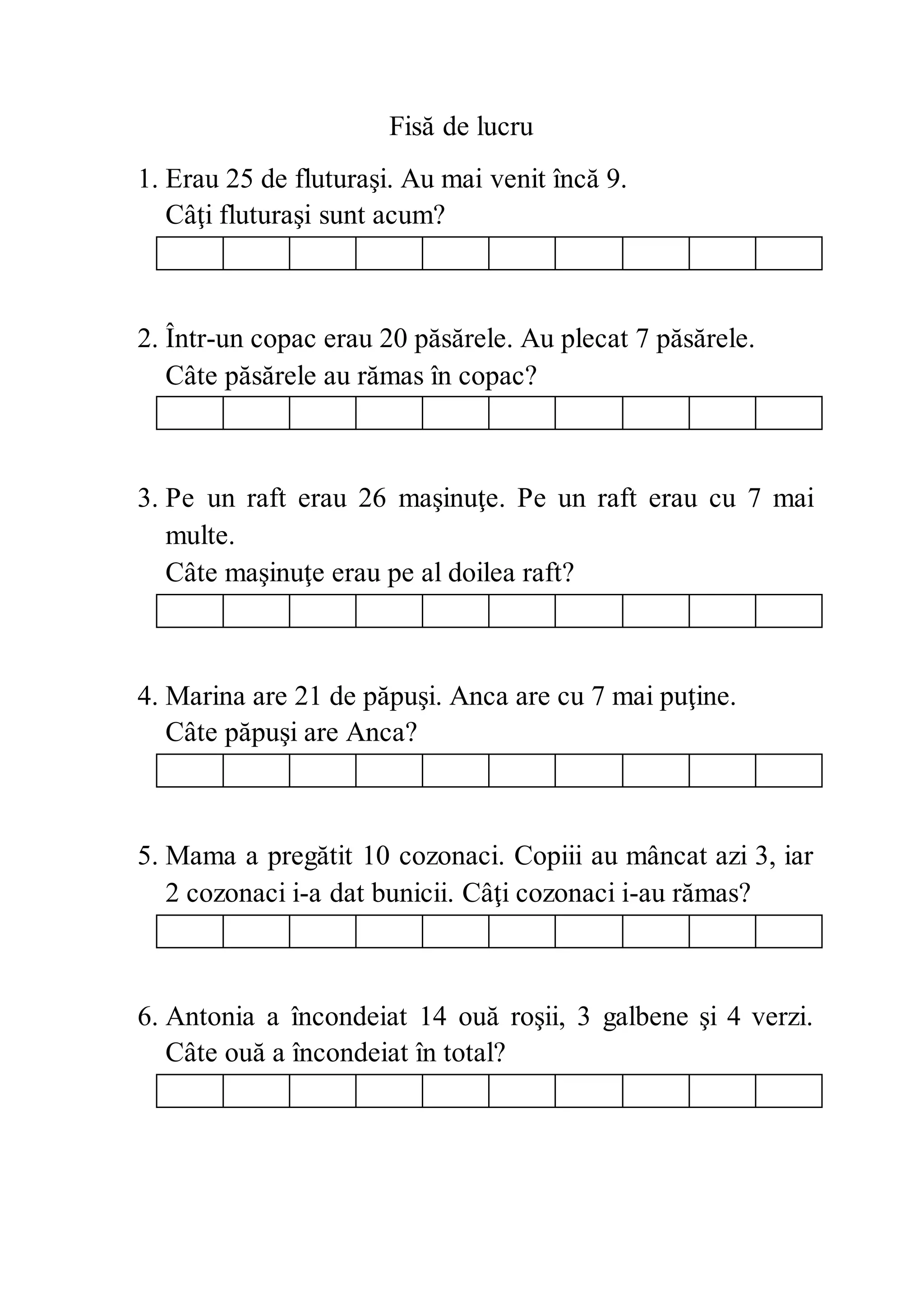 Fisă de lucru matematica 1 | DOCX