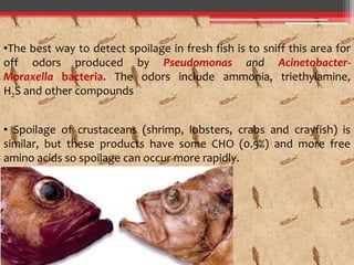 SPOILAGE OF FISH AND MEAT PRODUCTS BY MICROBES | PPTX | Chemistry | Science