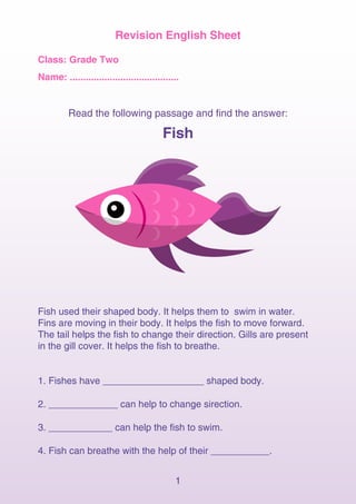 revision english sheet | PDF