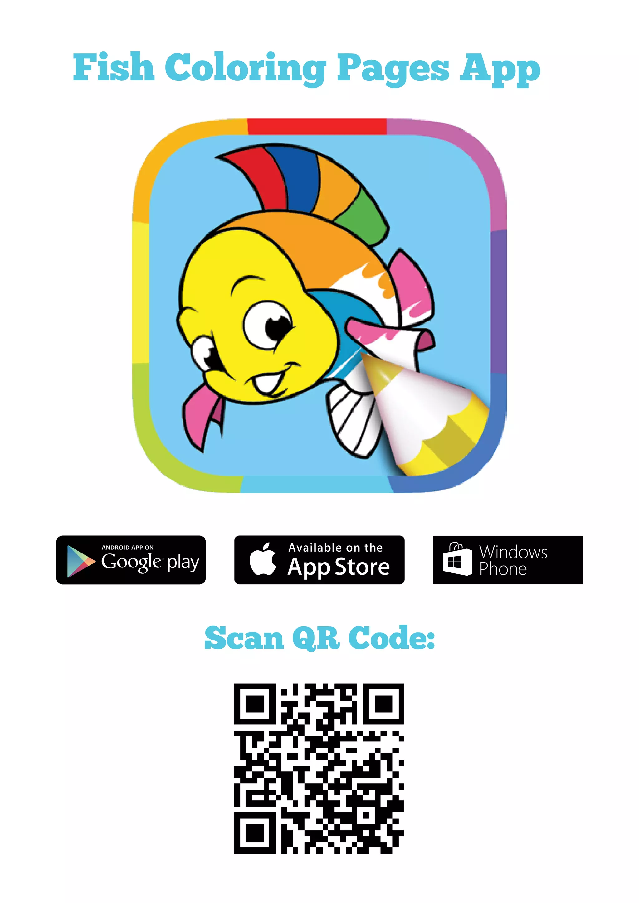 Fish Coloring Pages - Printable Coloring Book For Kids | PDF