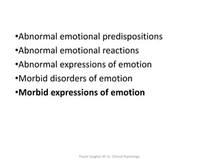 Morbid Expressions of Emotion | PPTX