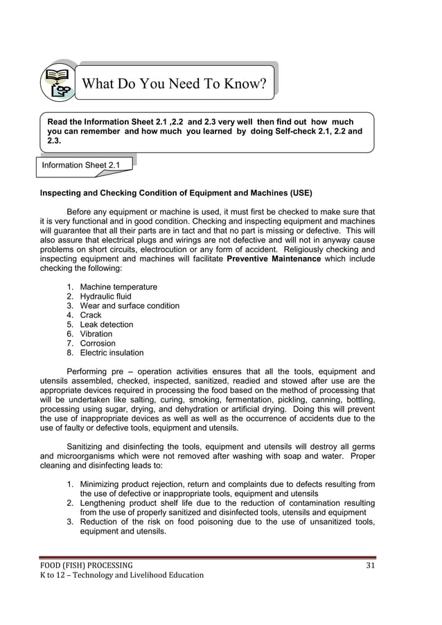 Fish Processing Learning Module | PDF