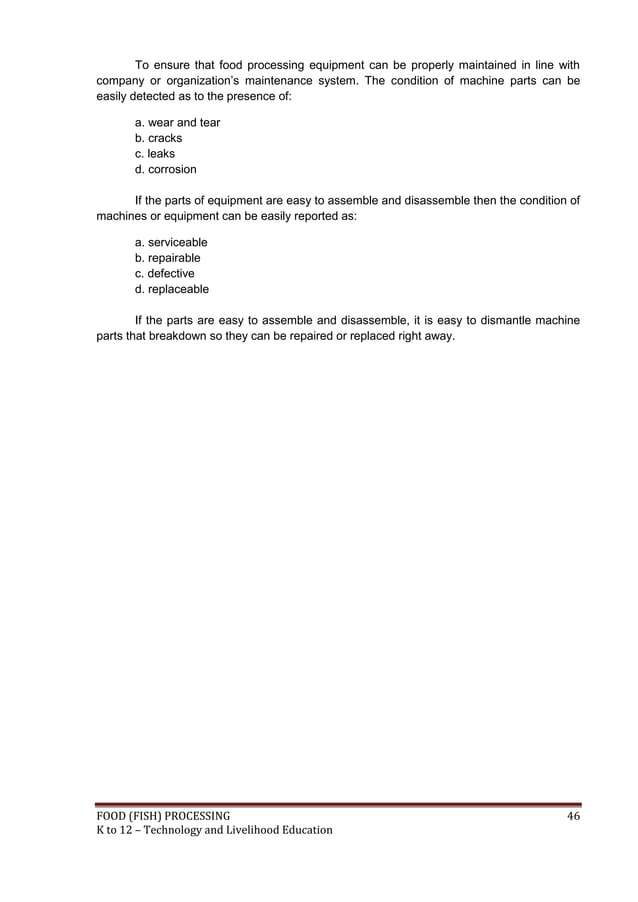 Fish Processing Learning Module | PDF