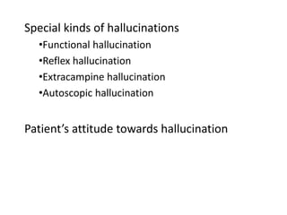 Special Kinds of Hallucinations | PPTX