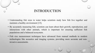 fish measurement in aquatic environment and its importance | PPTX