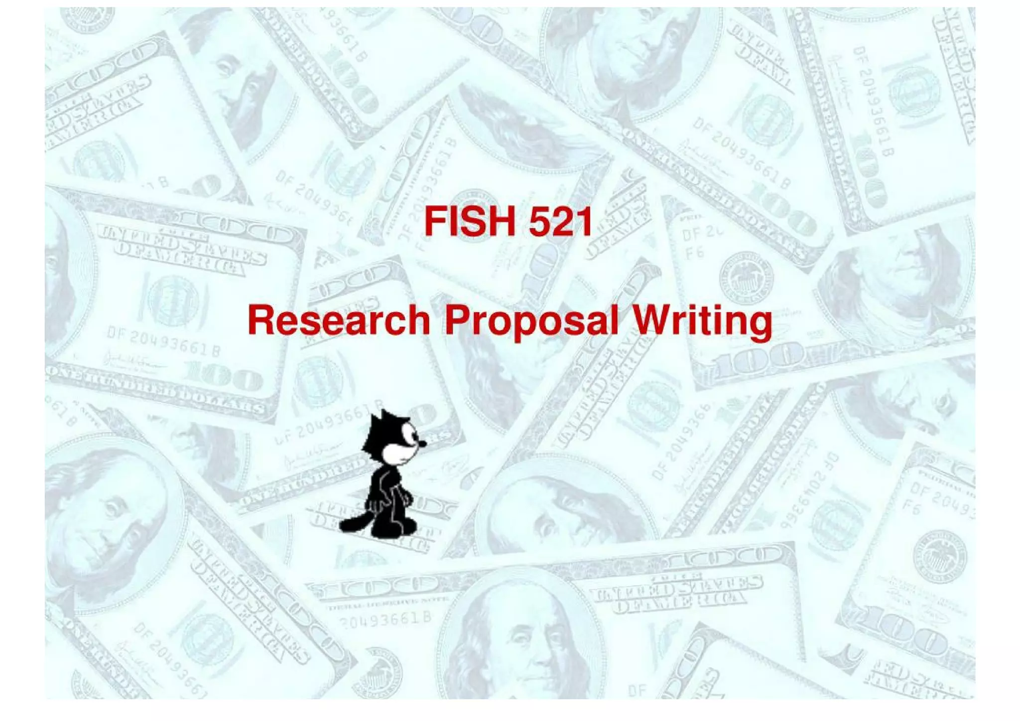 FISH 521 Research Proposal Writing | PPT