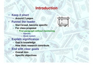 FISH 521 Research Proposal Writing | PPT