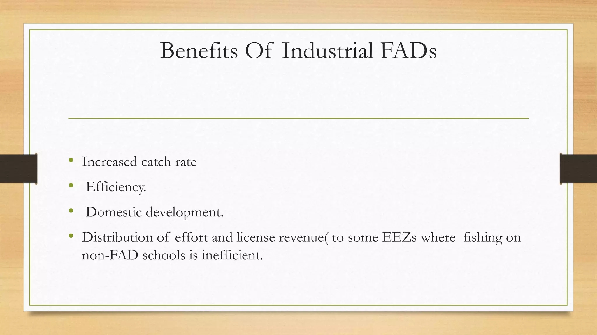 Fish aggrigrating devices(fad) | PPTX