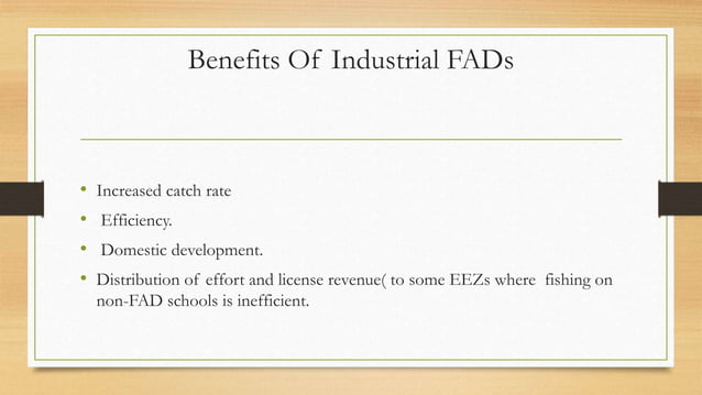 Fish aggrigrating devices(fad) | PPT