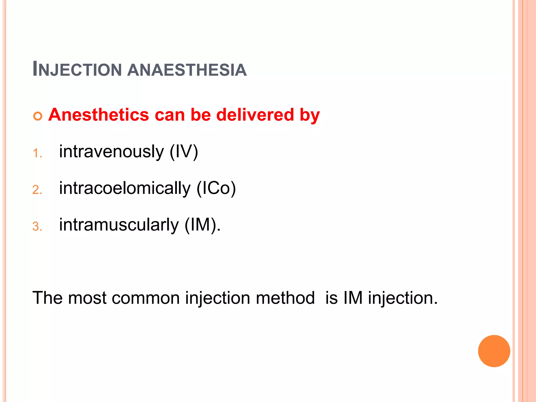 Fish anaesthetics . | PPTX