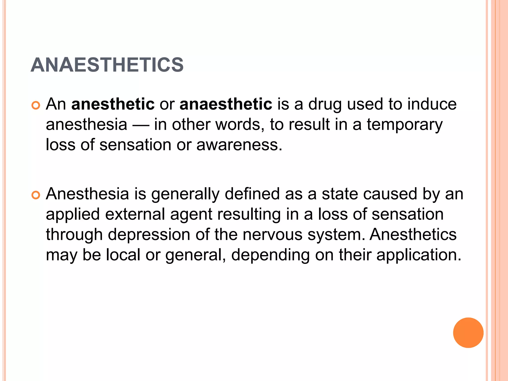 Fish anaesthetics . | PPTX