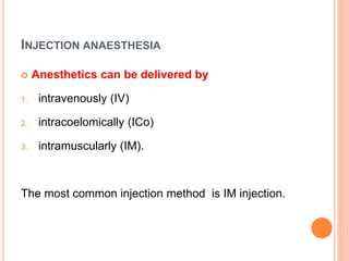 Fish anaesthetics . | PPTX