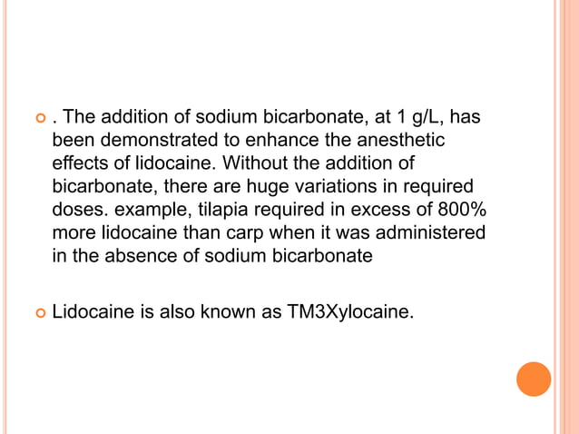 Fish anaesthetics . | PPTX