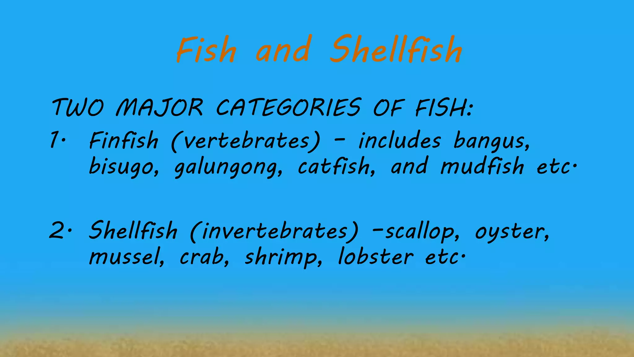 Fish and shellfish | PPTX
