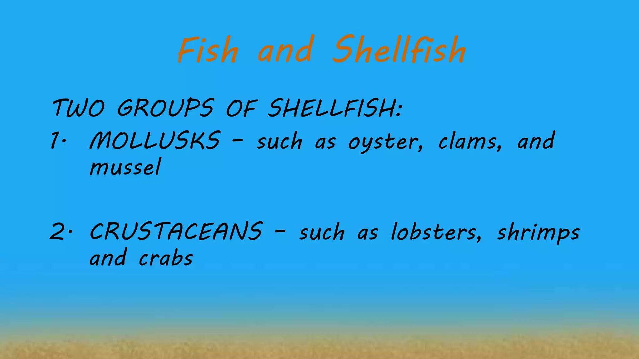 Fish and shellfish | PPTX