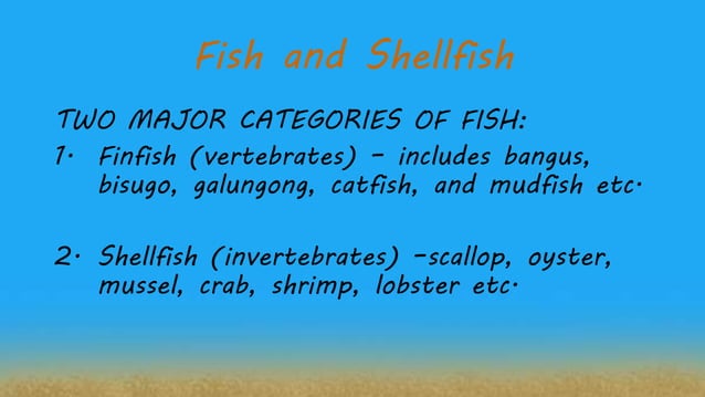 Fish and shellfish | PPTX