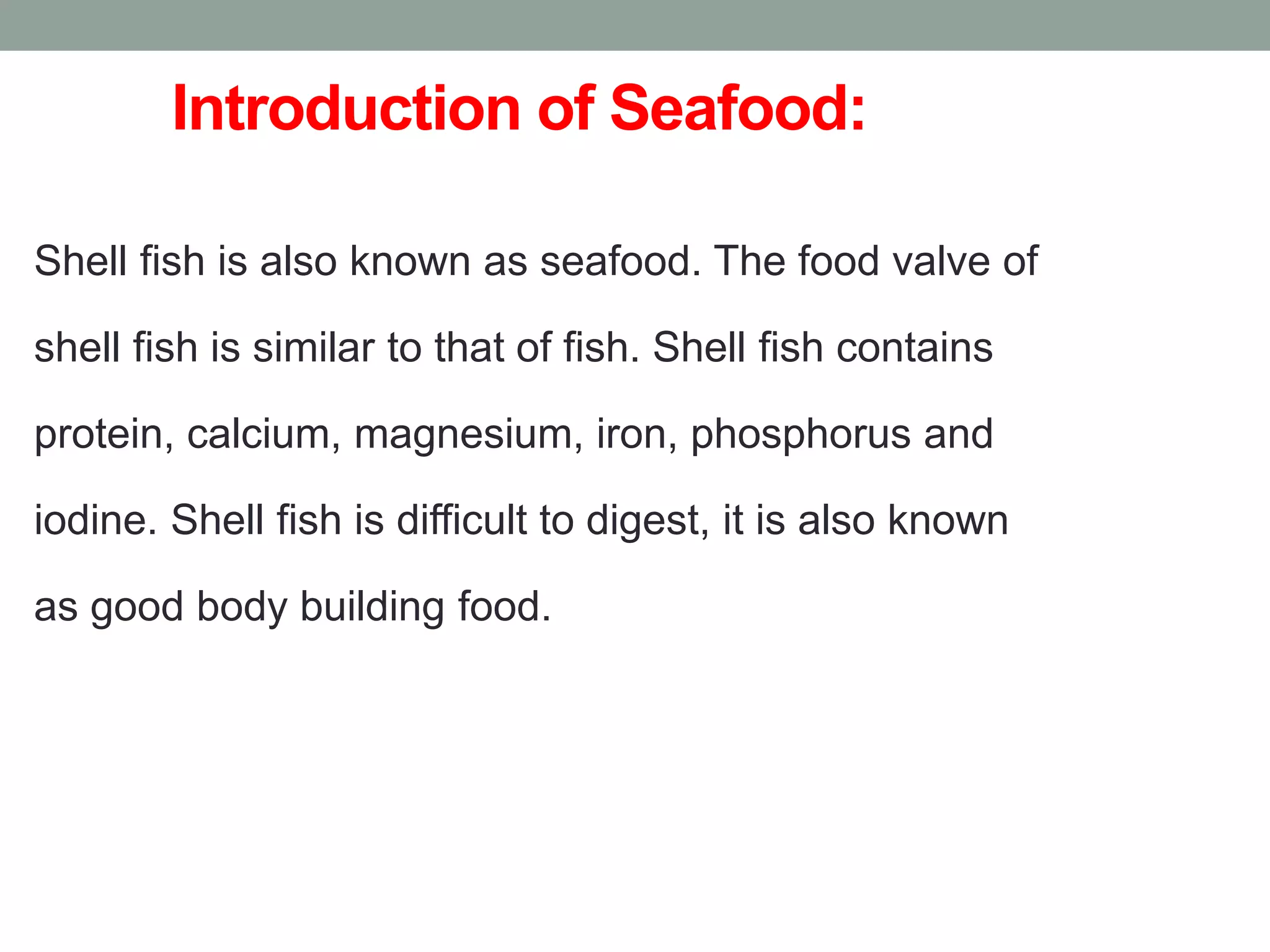 Fish and shell fish | PPTX