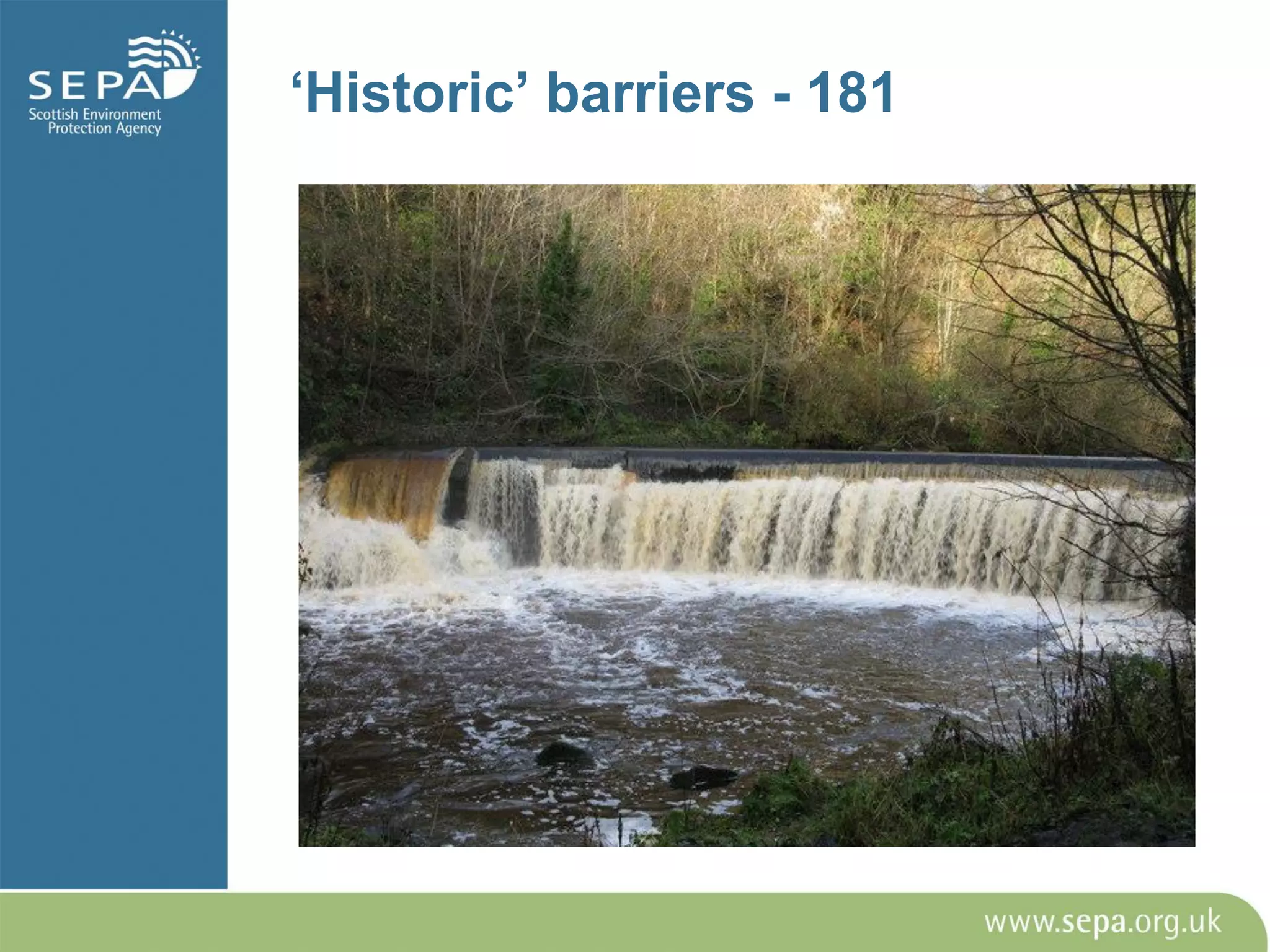 Fish barriers in scotlands river basin management plans - Roy ...