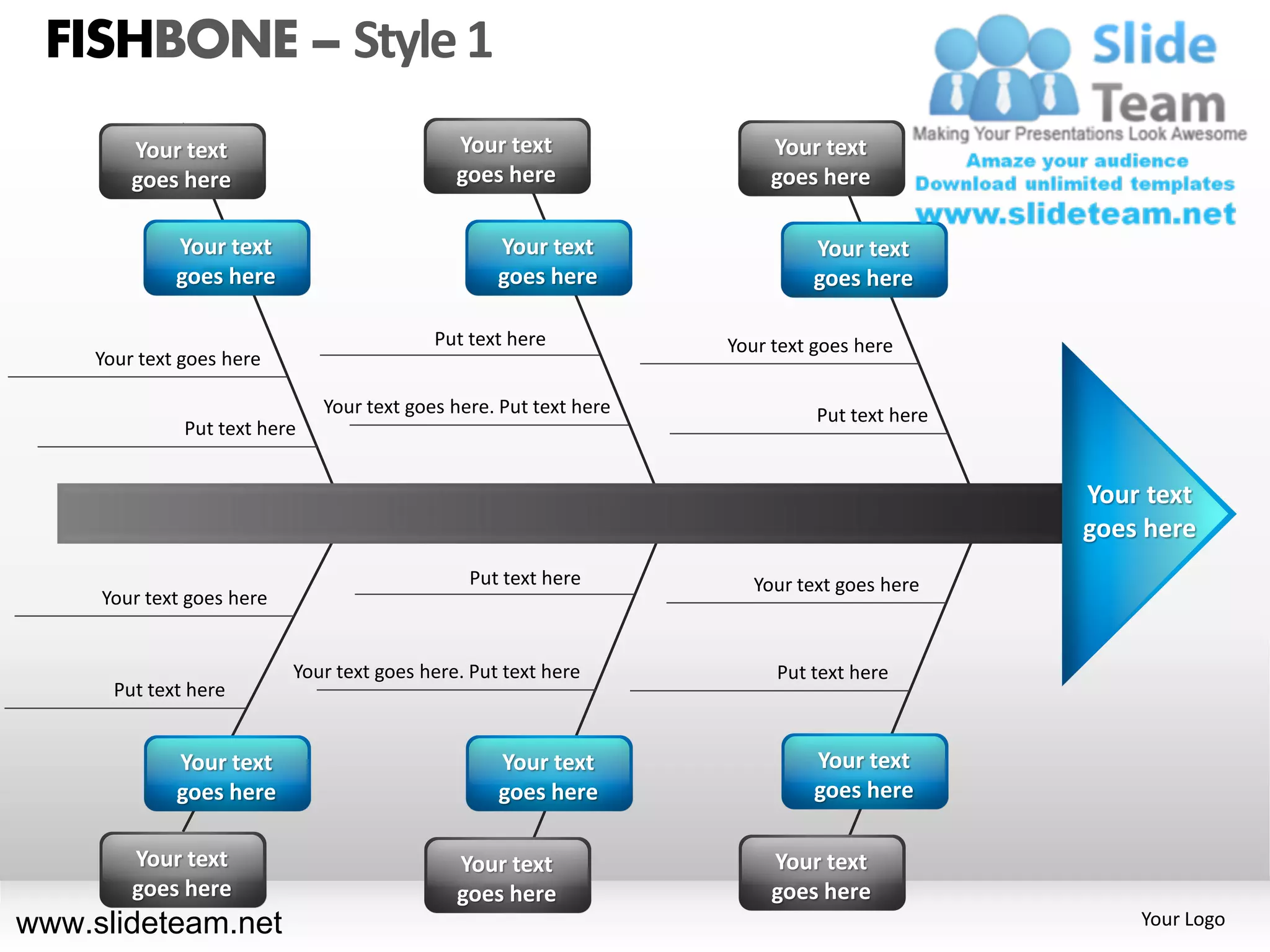 Fishbone design 1 powerpoint ppt slides. | PDF