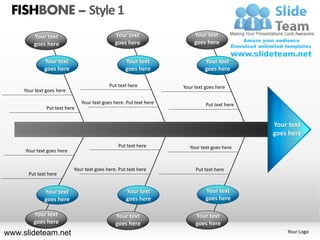 Fishbone design 1 powerpoint ppt slides. | PPT