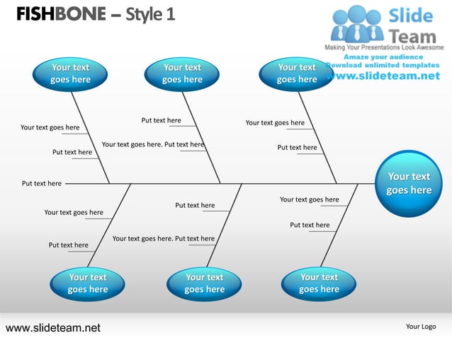 Fishbone design 1 powerpoint ppt slides. | PPT