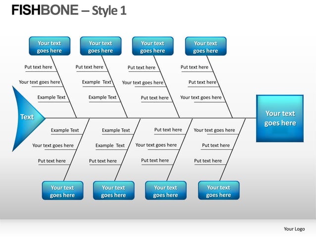 Fishbone style 1 powerpoint presentation templates | PPTX