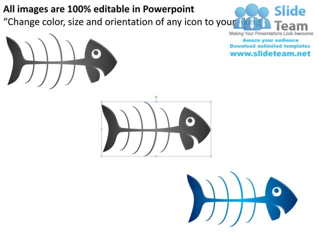 Fishbone style 2 powerpoint presentation slides ppt templates | PPT