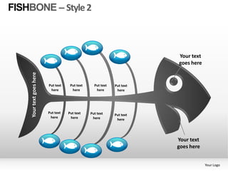 Fishbone style 2 powerpoint presentation templates | PPT