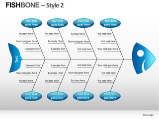 Fishbone style 2 powerpoint presentation templates | PPT