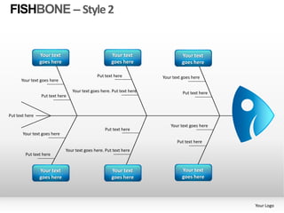 Fishbone style 2 powerpoint presentation templates | PPT