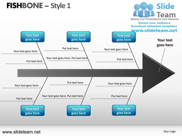 Fishbone style design 1 powerpoint presentation slides. | PDF ...