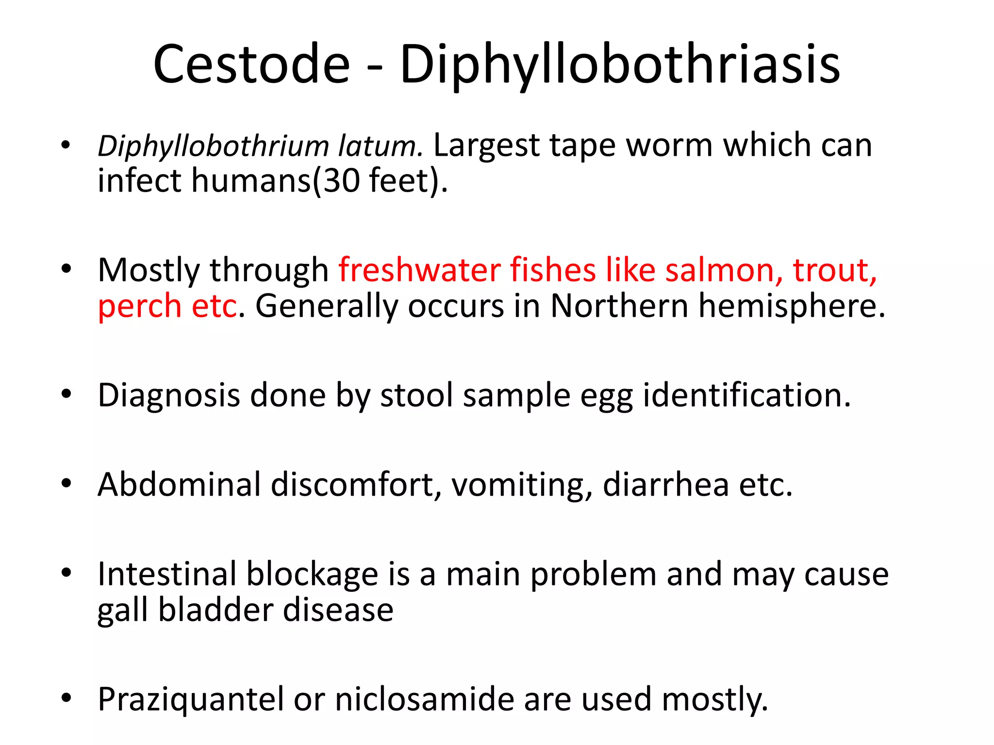 Fish borne parasitic zoonoses | PPTX