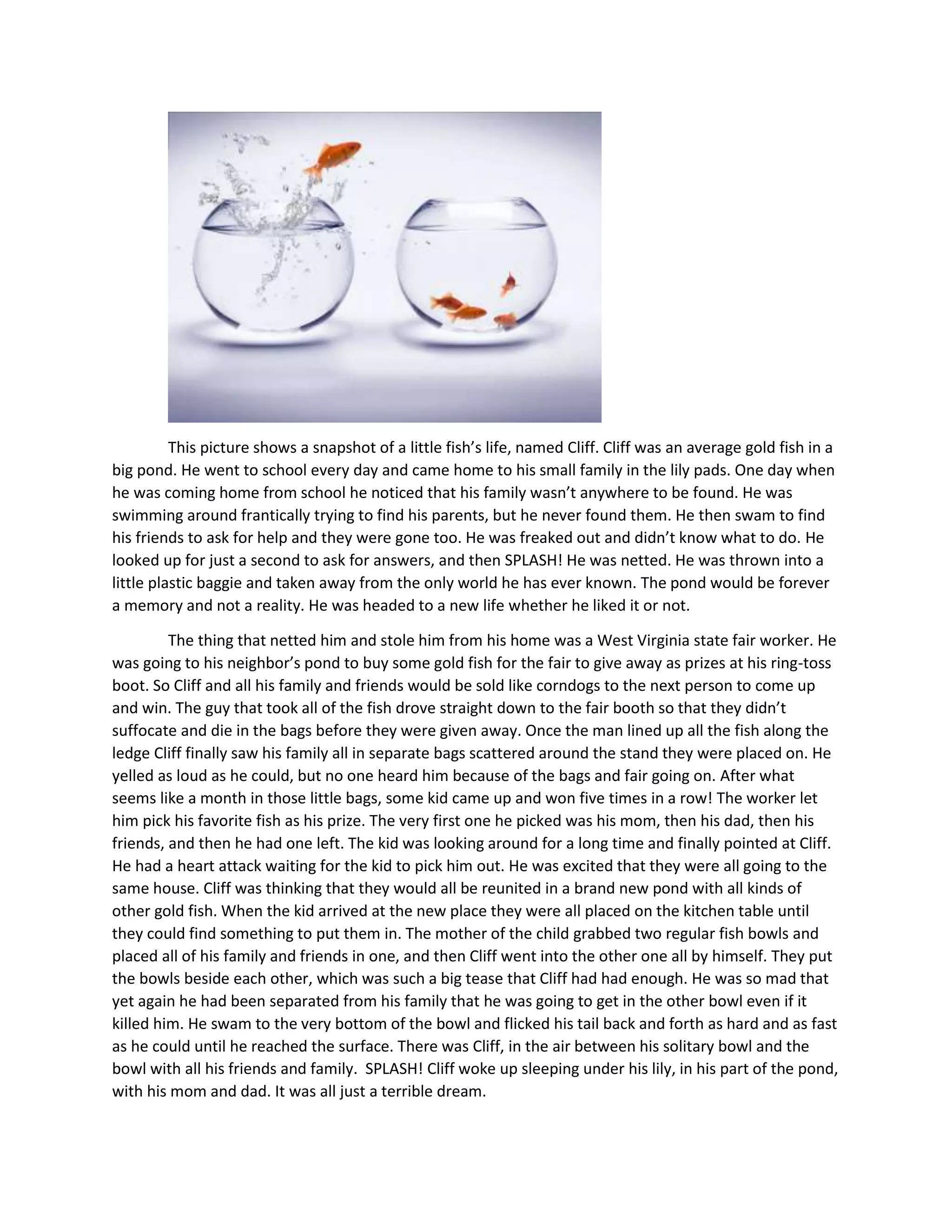 Fish bowl paragraph | DOCX