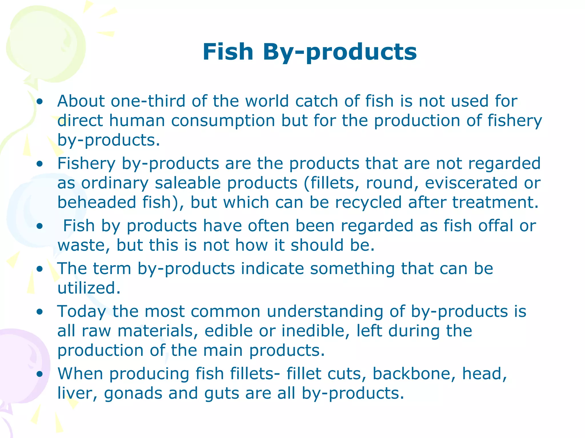 Fish By-products | PPTX