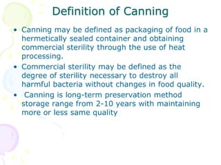Fish canning | PPTX