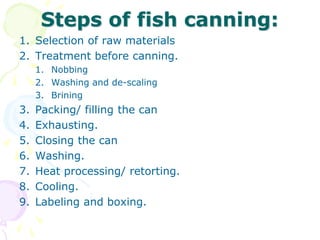 Fish canning | PPTX