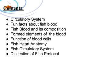 Fish Circulatory System by uzma nihar | PPTX