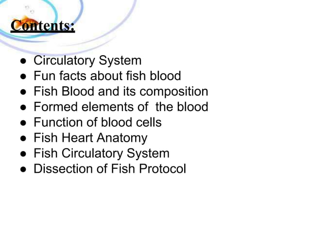 Fish Circulatory System by uzma nihar | PPTX