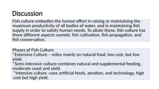 fish cultivation.pptx_The phases of fish culture | PPTX