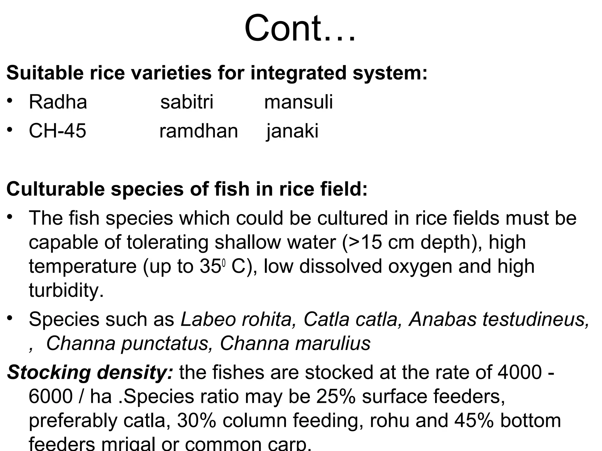 Fish culture system | PPT