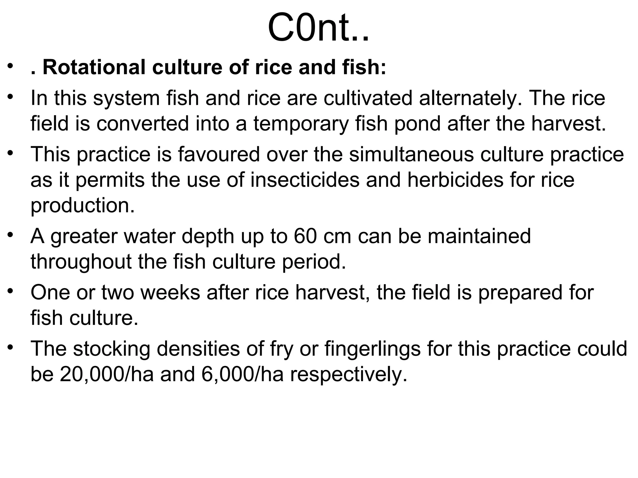 Fish culture system | PPT