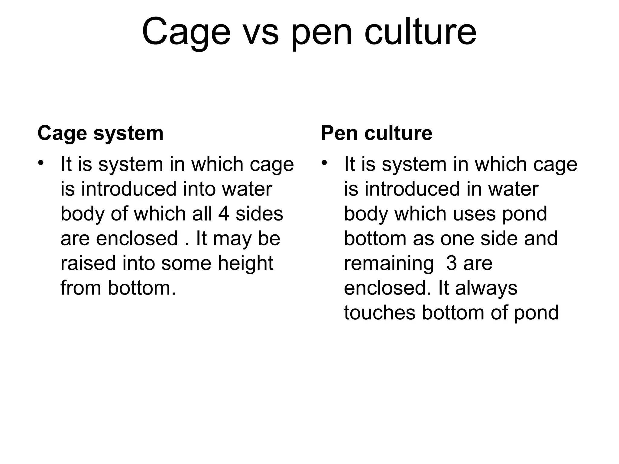 Fish culture system | PPT