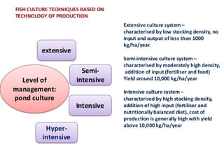 Fish culture system | PPT