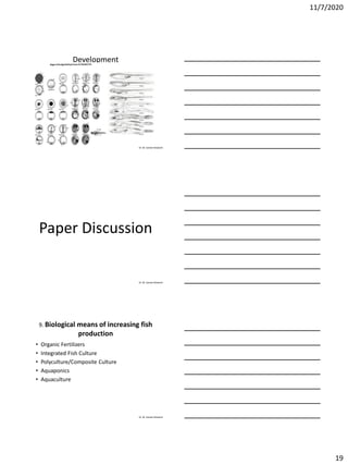 Fish culture zool4140 (dr. samee) handout | PDF