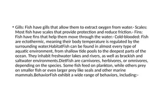 Fish description penjelasan berbagai jenis ikan | PPT