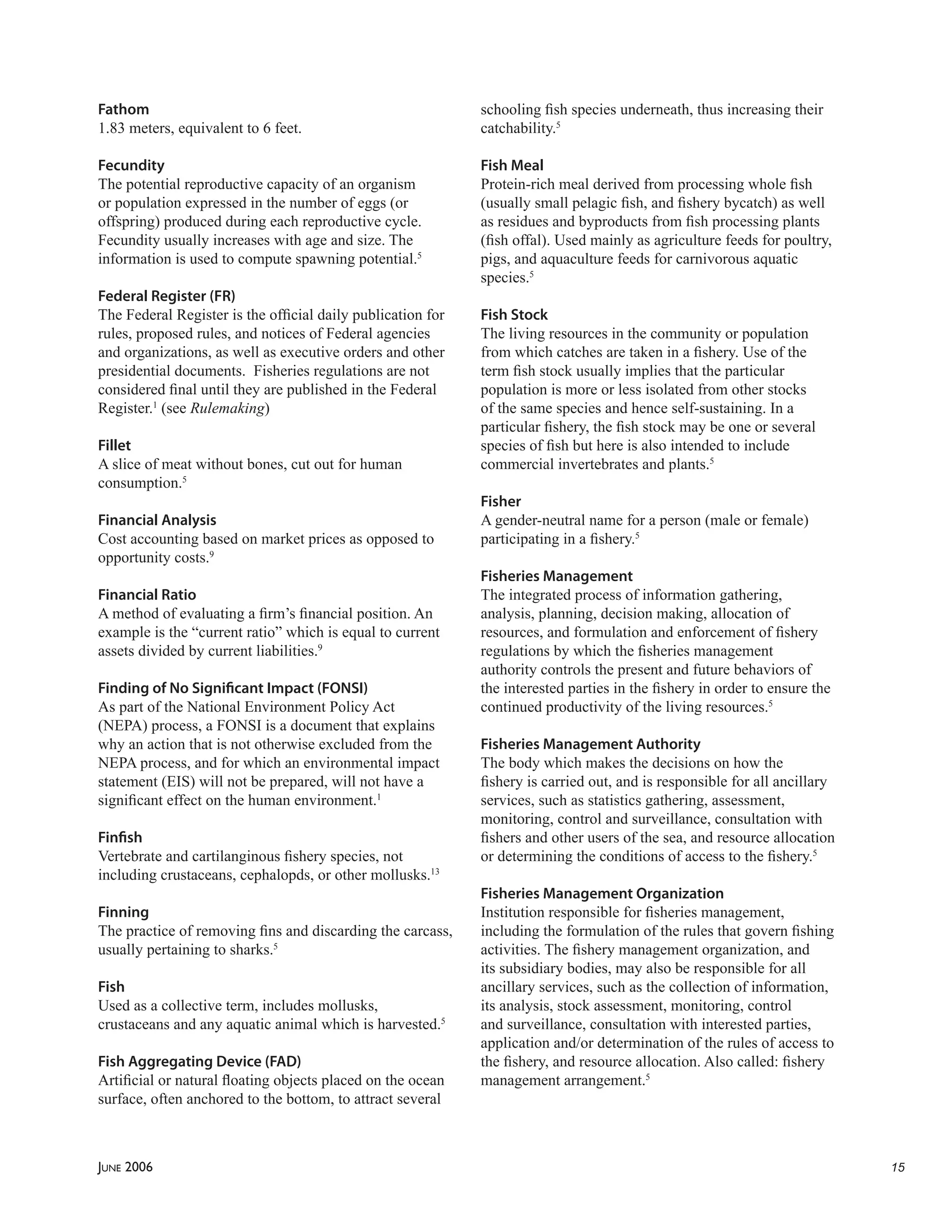 FISH DICTIONARY (GLOSSARY) | PDF