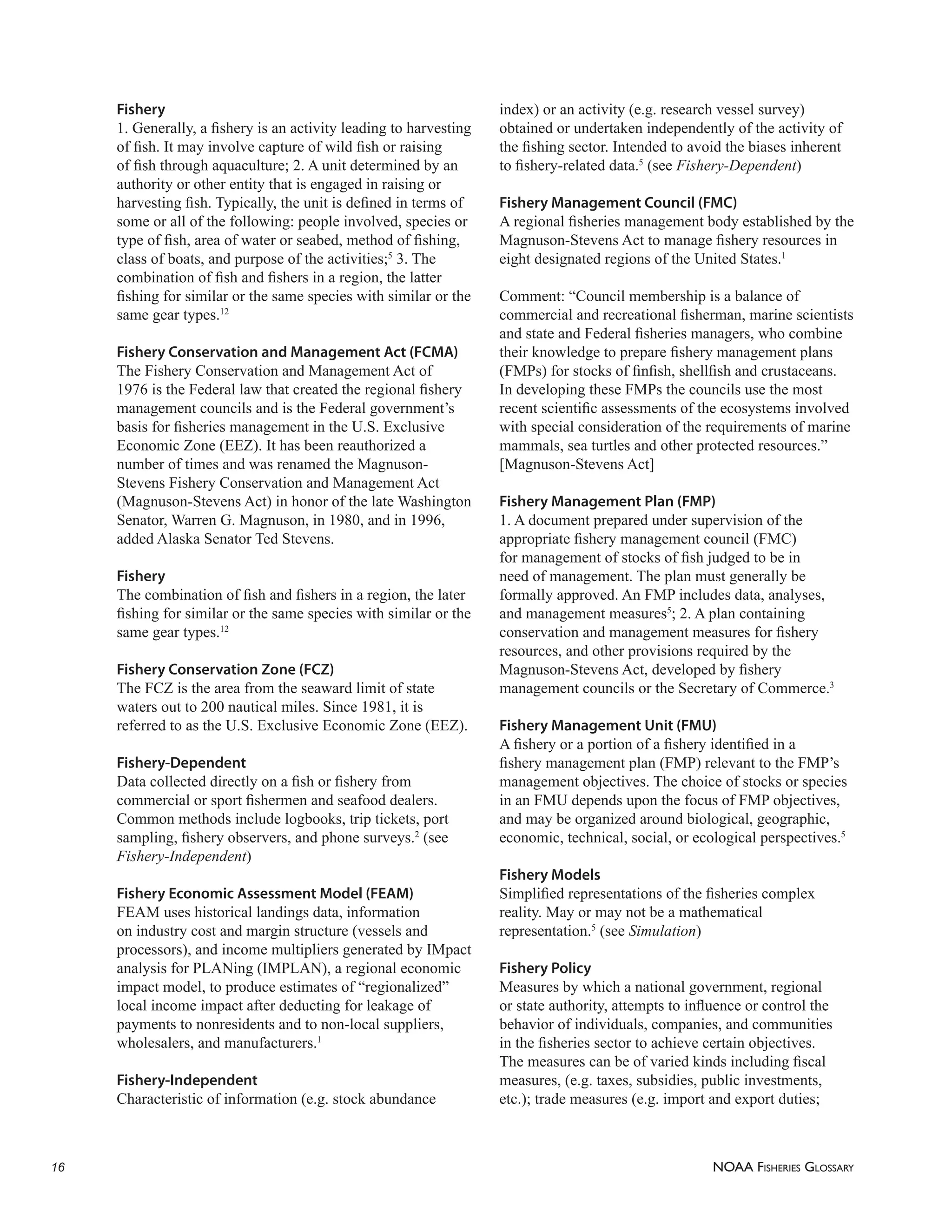 FISH DICTIONARY (GLOSSARY) | PDF