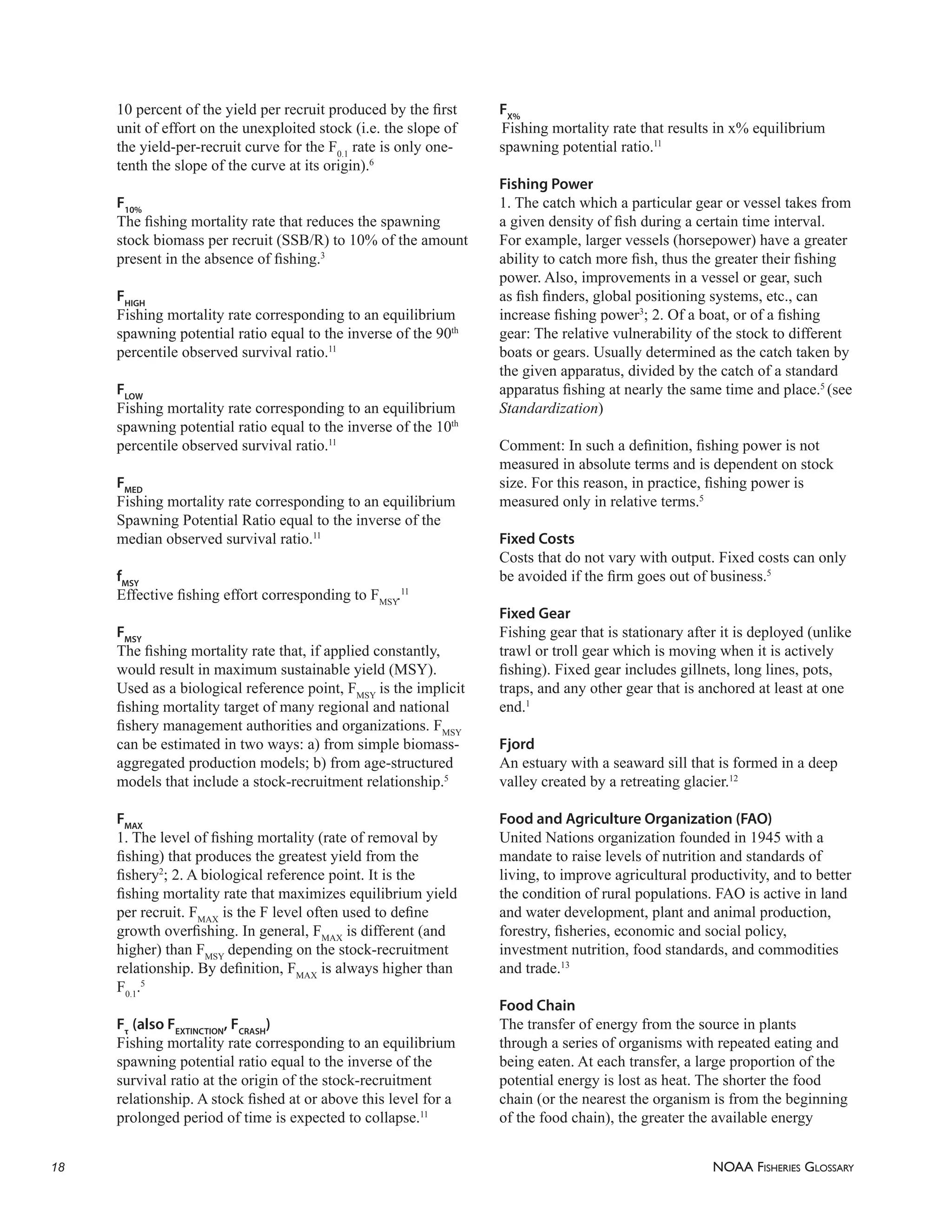 Fish Dictionary (Glossary) A TO Z | PDF