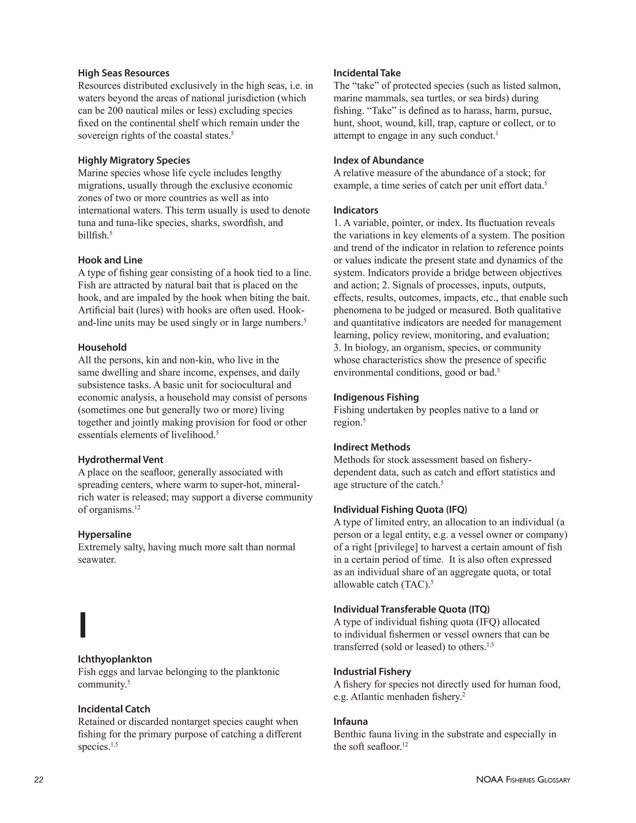 Fish Dictionary (Glossary) A TO Z | PDF