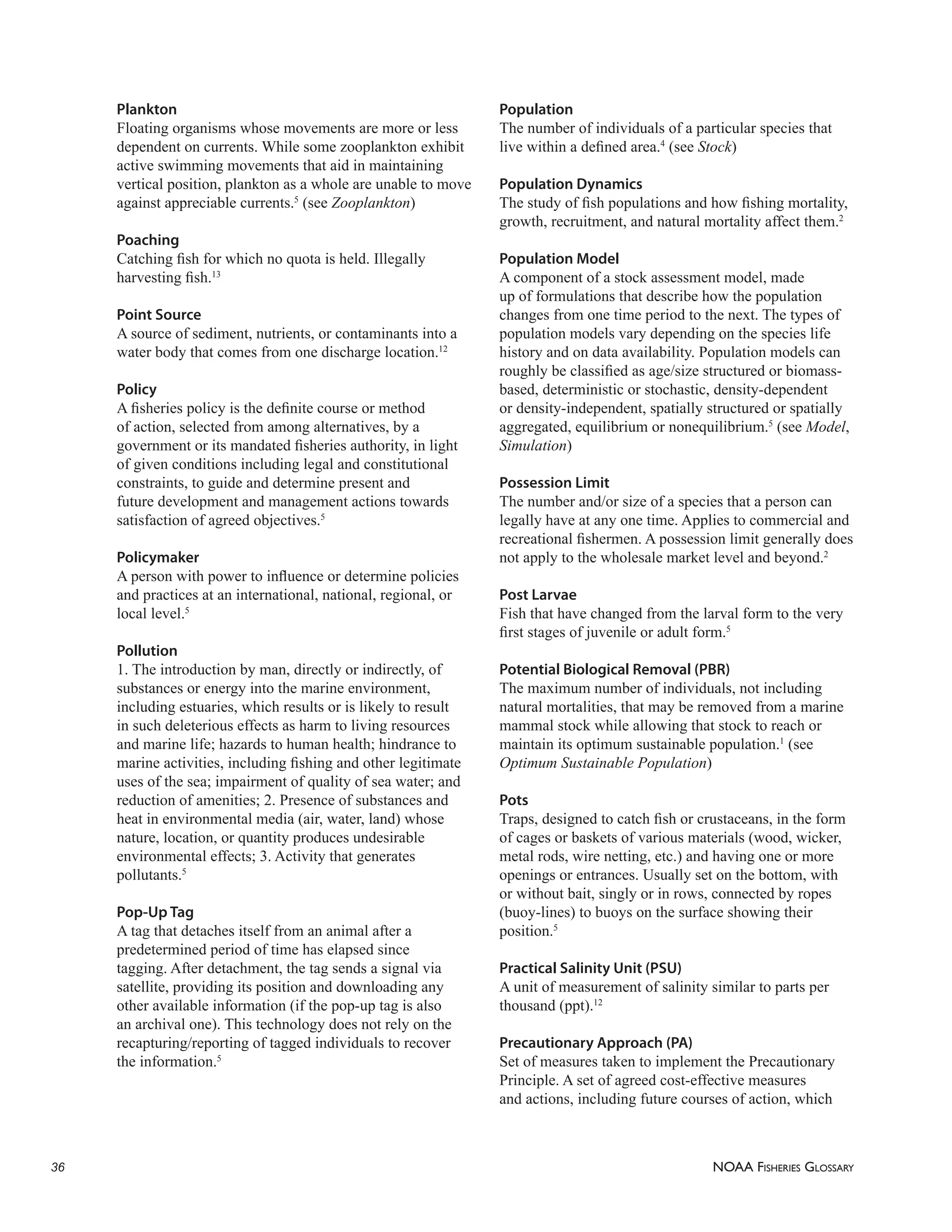 Fish Dictionary (Glossary) A TO Z | PDF